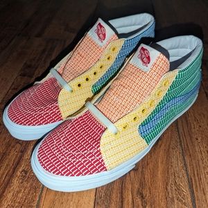 Vans | Shoes | New Mens Vans Sk8mid Pride Multicolor True White Lgbt ...
